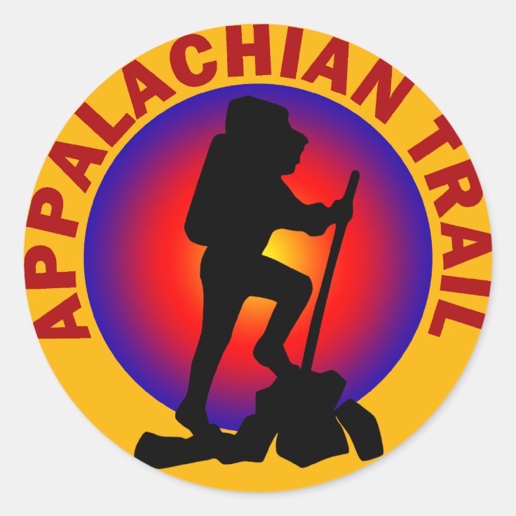Appalachian Trail Classic Round Sticker | Zazzle