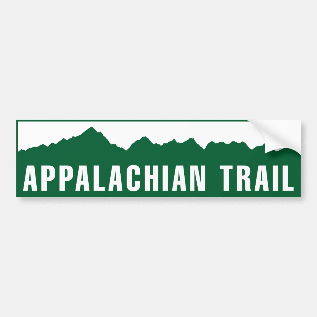 Appalachian Trail (Elevation) Bumper Sticker | Zazzle