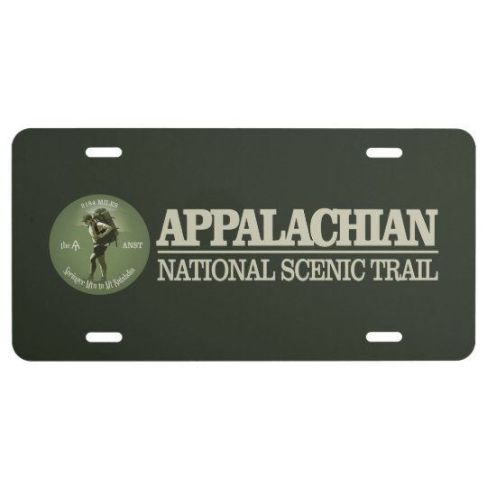 Appalachian Trail (o) License Plate | Zazzle.com