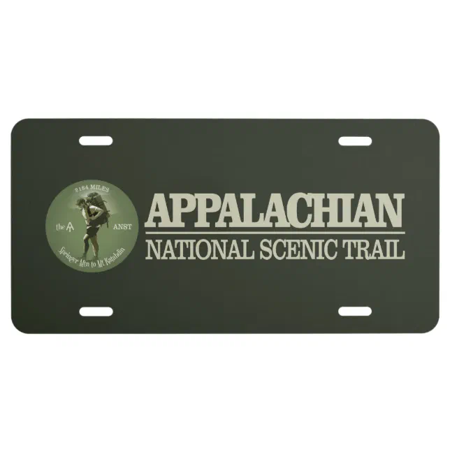Appalachian Trail (o) License Plate | Zazzle