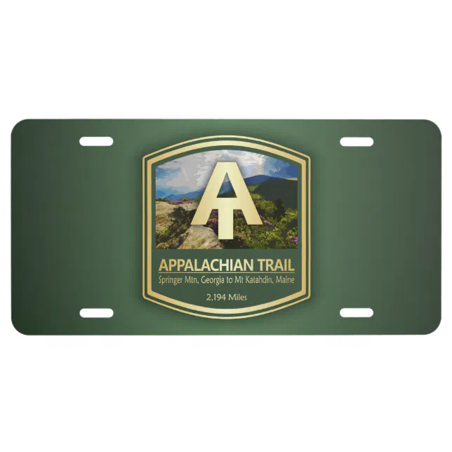 Appalachian Trail (PF) License Plate | Zazzle