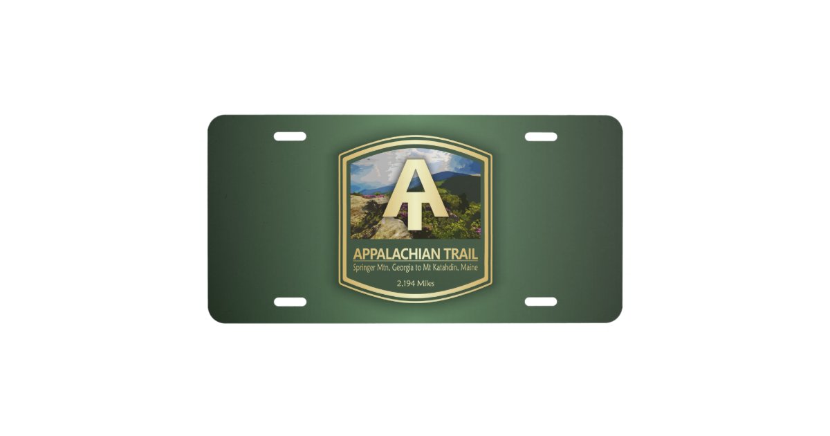 Appalachian Trail (PF) License Plate | Zazzle