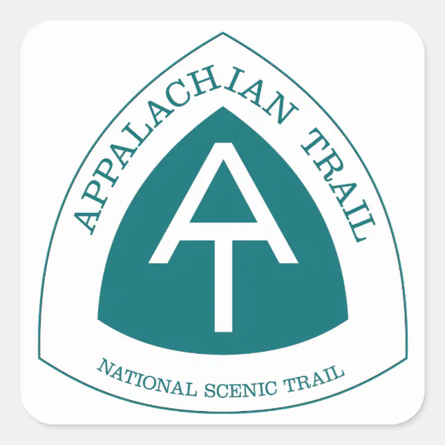 Appalachian Trail Square Sticker Zazzle