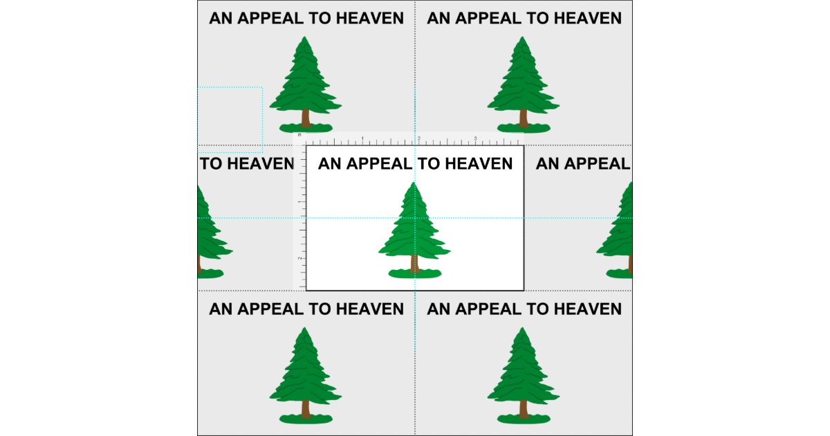 Appeal to Heaven Tree Flag Fabric | Zazzle