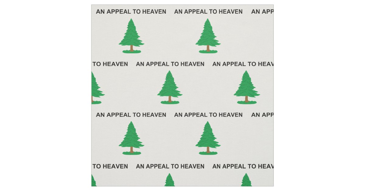Appeal to Heaven Tree Flag Fabric | Zazzle