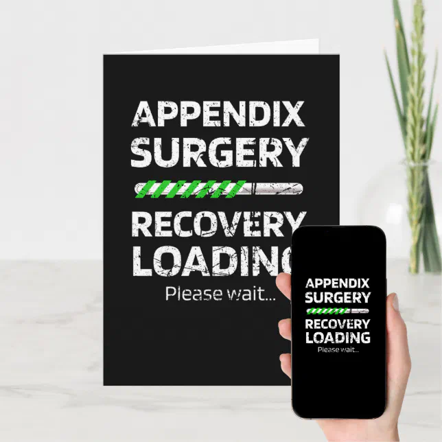 Appendix Surgery Recovery | Appendectomy Removal Card | Zazzle
