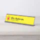 Apple ABC 123 Teacher's Name and Job Title Desk Name Plate | Zazzle