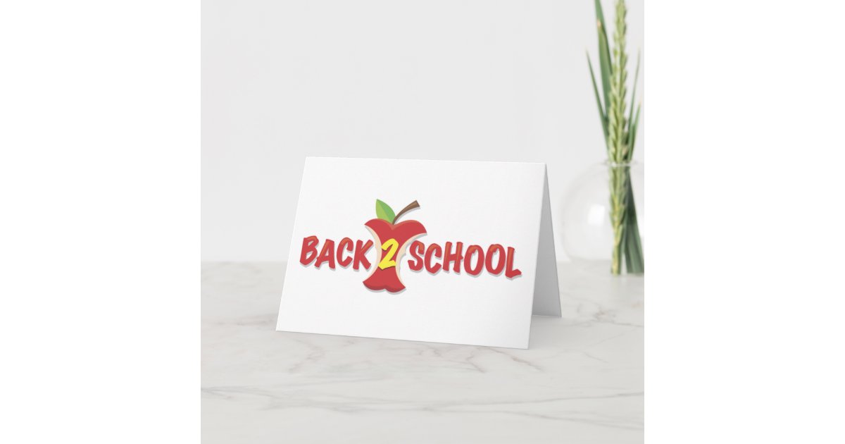 Apple Back To School Banner Card | Zazzle