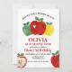 Apple Bushel of Fun 1st Birthday Invitation | Zazzle