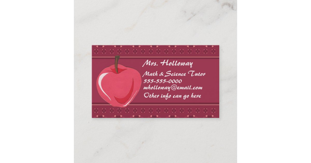 Apple Business Card | Zazzle