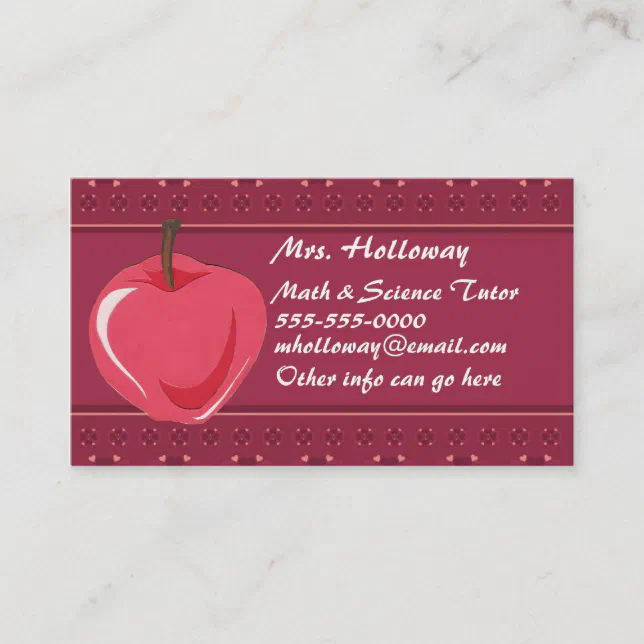 Apple Business Card | Zazzle