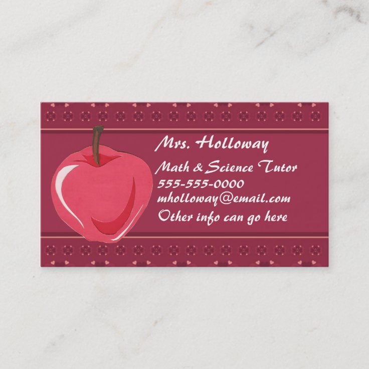 Apple Business Card | Zazzle