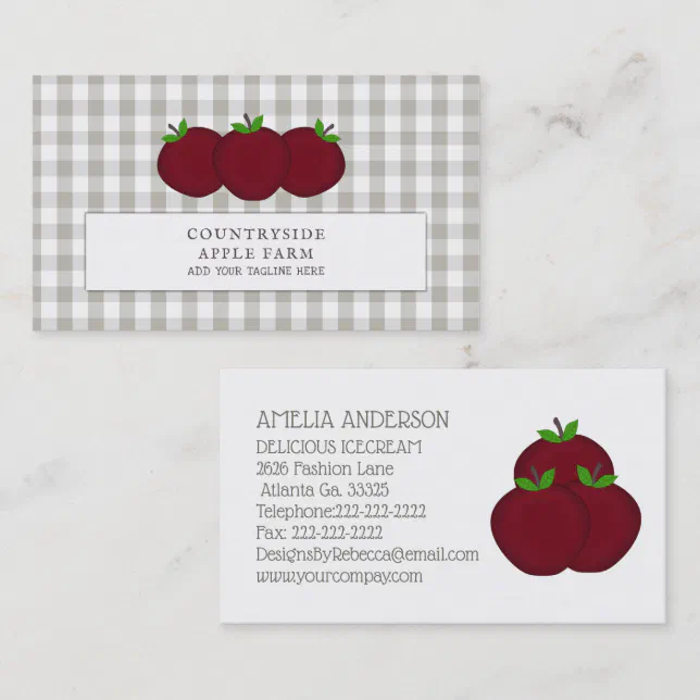 Apple Business Card | Zazzle