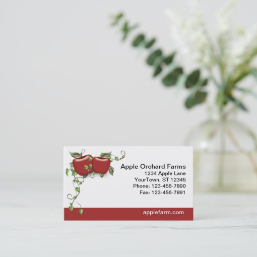 Apple Business Card Personalized | Zazzle