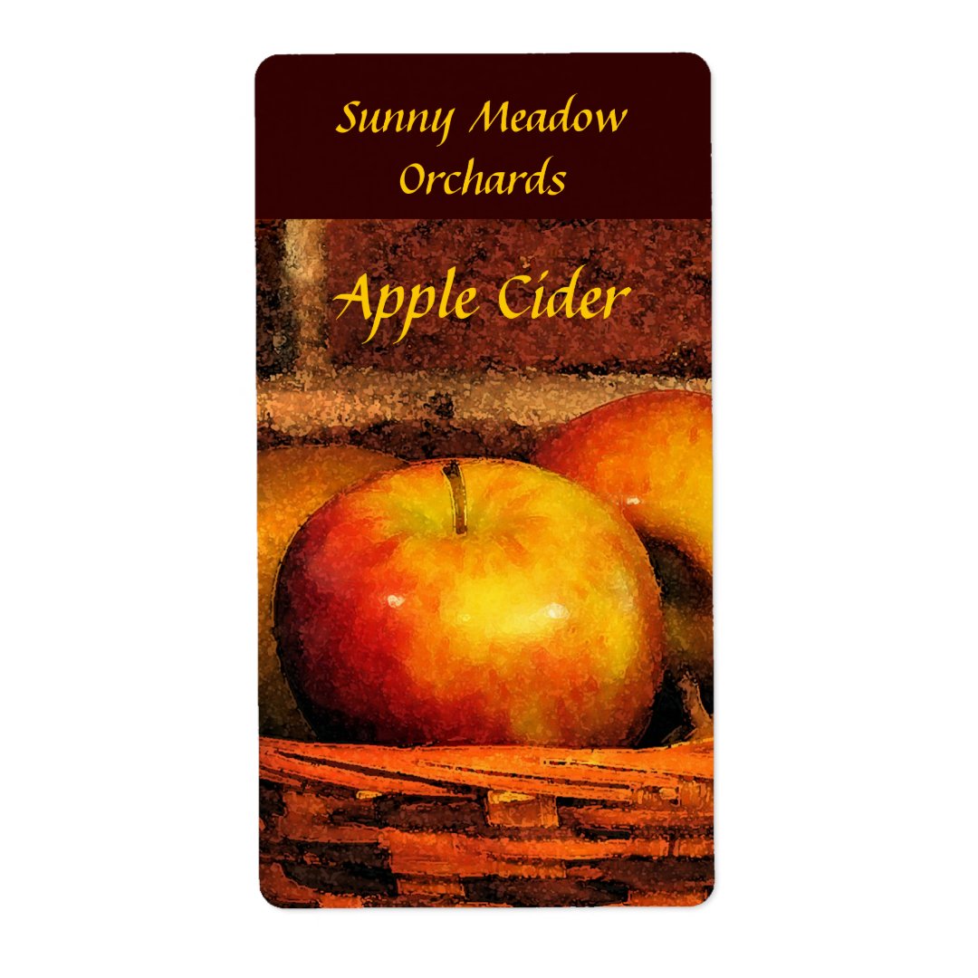 Apple Cider Labels | Zazzle