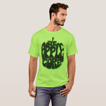 Apple Core Lime Green Men's Large T-shirt | Zazzle