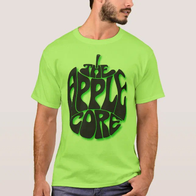 Apple Core Lime Green Men's Large T-shirt | Zazzle