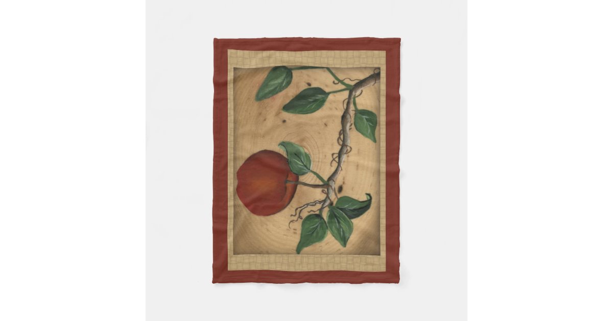 Apple Fleece Blanket | Zazzle