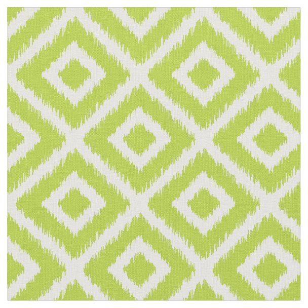 Green diamond print, diamonds in green fabric | Zazzle