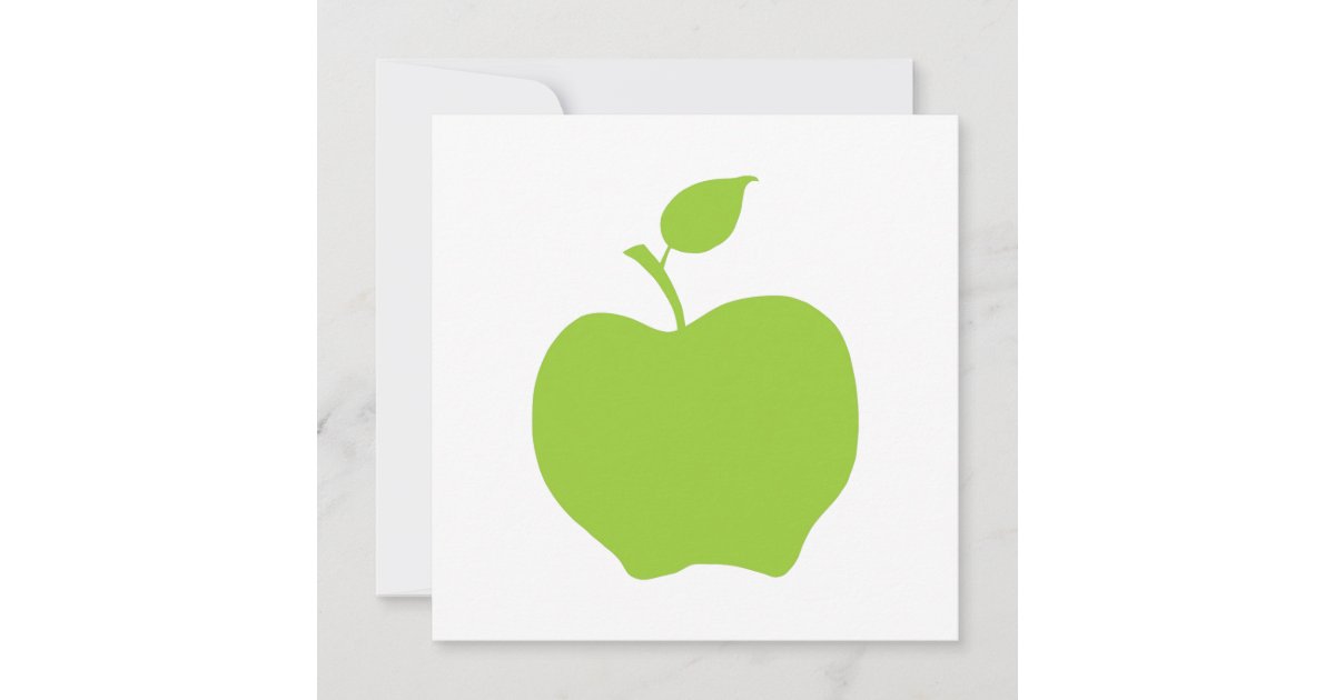 Apple Green Invitation | Zazzle