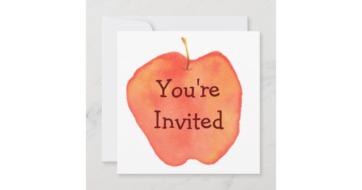 Apple Invitation | Zazzle