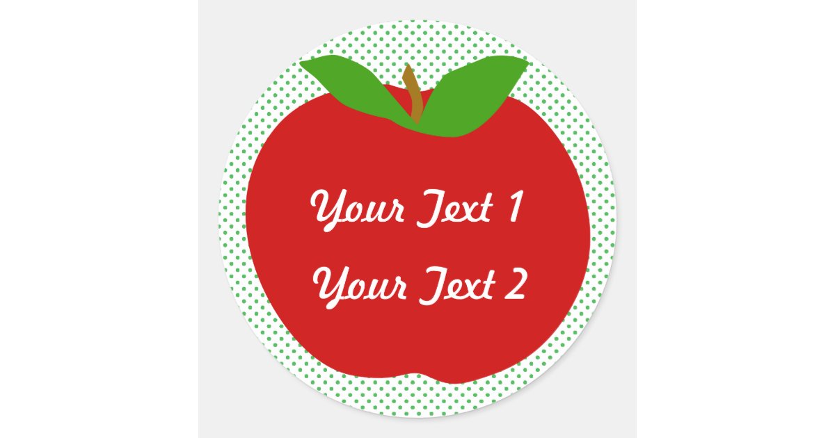 Apple Labels | Zazzle