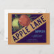 "Apple Lane" Fruit Crate Label Postcard | Zazzle