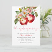 Apple of My Eye Fall Apple Baby Shower Invitation | Zazzle