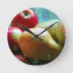 Apple Pear Delight Wall Clock | Zazzle