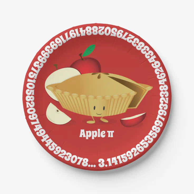 Apple Pi Day | Paper Plate | Zazzle