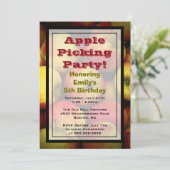 Apple Picking Birthday Party Invitation | Zazzle