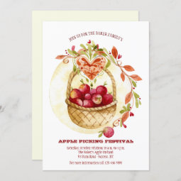 Apple Picking Festival Invitation | Zazzle