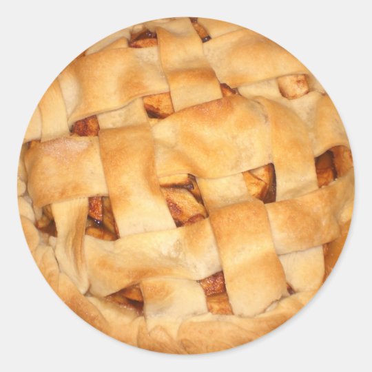Apple Pie Classic Round Sticker | Zazzle.com