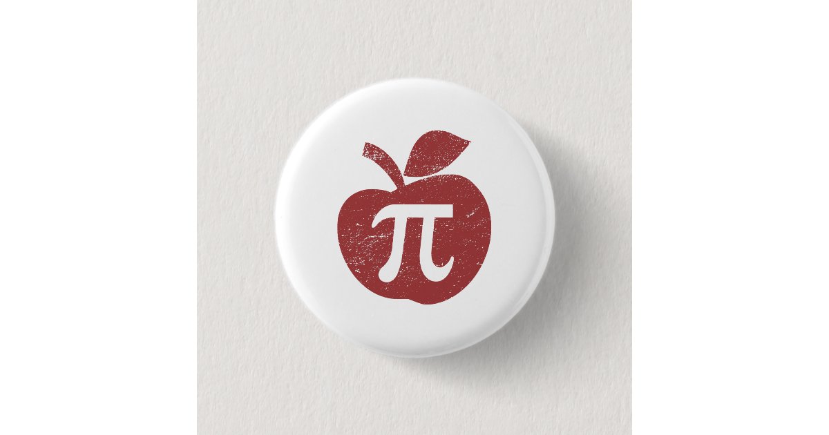 Apple Pie Pi Day Pinback Button | Zazzle