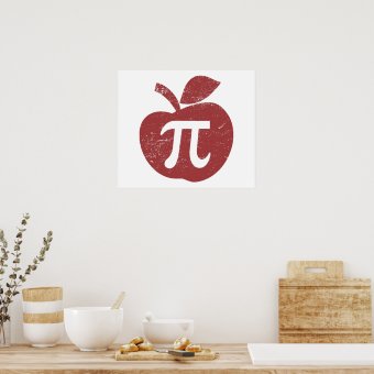 Apple Pie Pi Day Poster | Zazzle