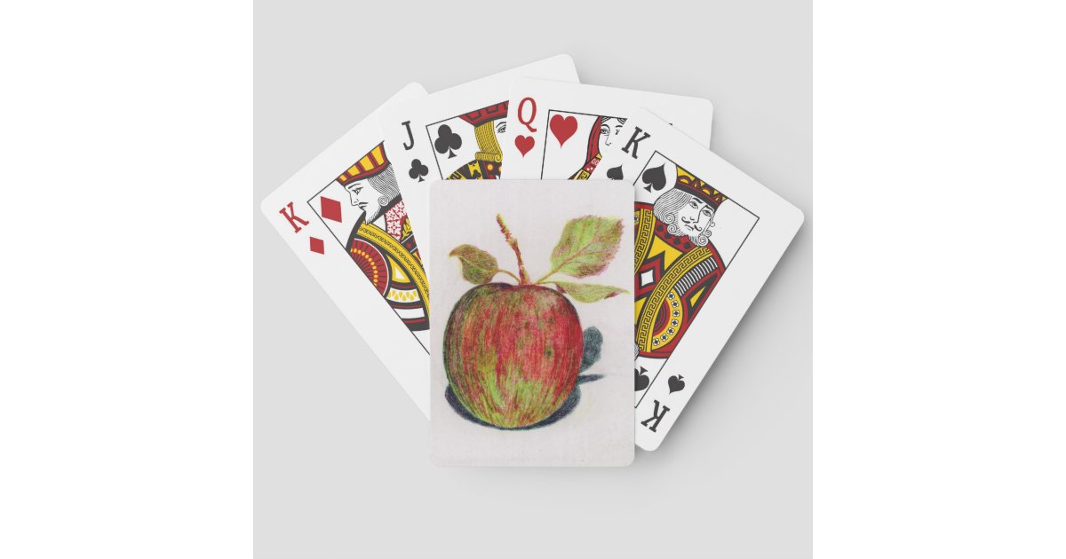 Apple Poker Cards | Zazzle