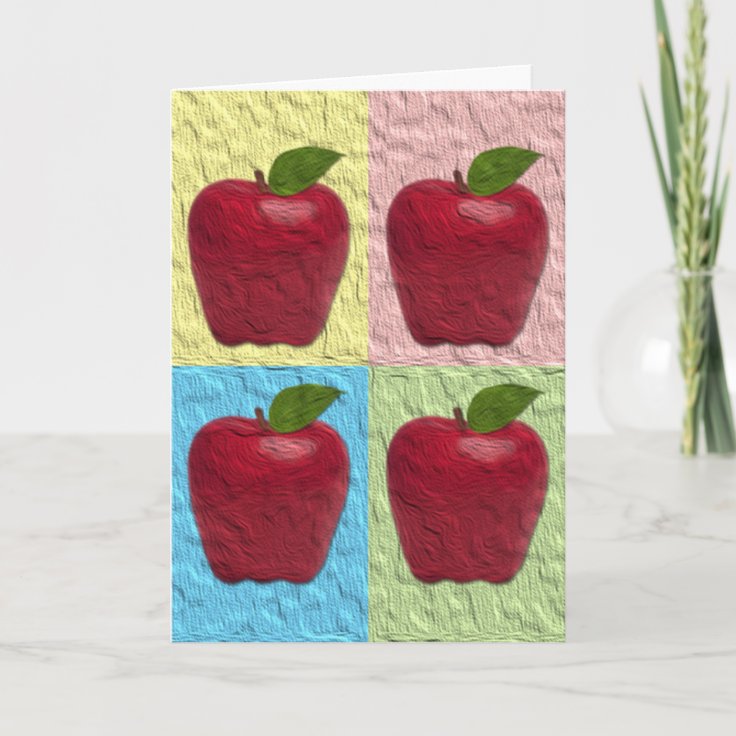 Apple Rosh Hashanah Greeting Holiday Card | Zazzle