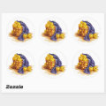 Apple Stickers Golden Delicious Apple Basket | Zazzle