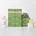 Apple Stripe Bohemian Arabesque Pattern Chartreuse Wrapping Paper | Zazzle