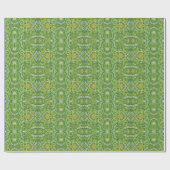 Apple Stripe Bohemian Arabesque Pattern Chartreuse Wrapping Paper | Zazzle