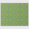 Apple Stripe Bohemian Arabesque Pattern Chartreuse Wrapping Paper | Zazzle
