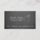 Apple Substitute Teacher Tutor Grey Chalkboard Business Card | Zazzle
