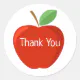 Apple Thank you teacher business label | Zazzle