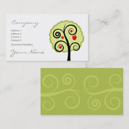 Apple Tree Business Card | Zazzle