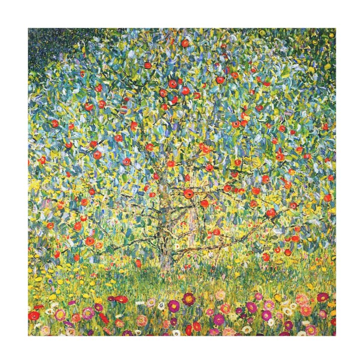 Apple Tree by Gustav klimt Canvas Print | Zazzle