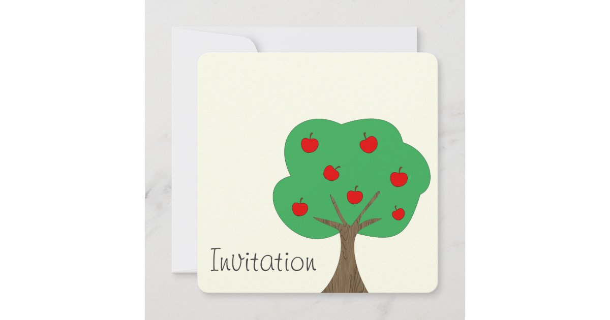 Apple Tree Invitation | Zazzle