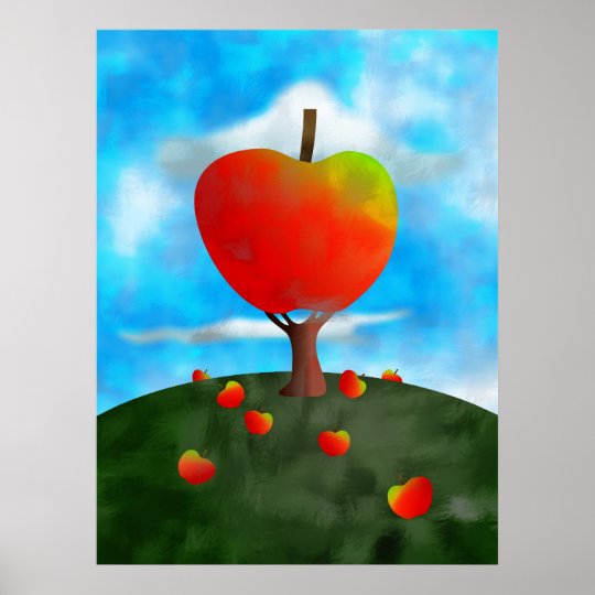 Apple Tree Poster | Zazzle.com