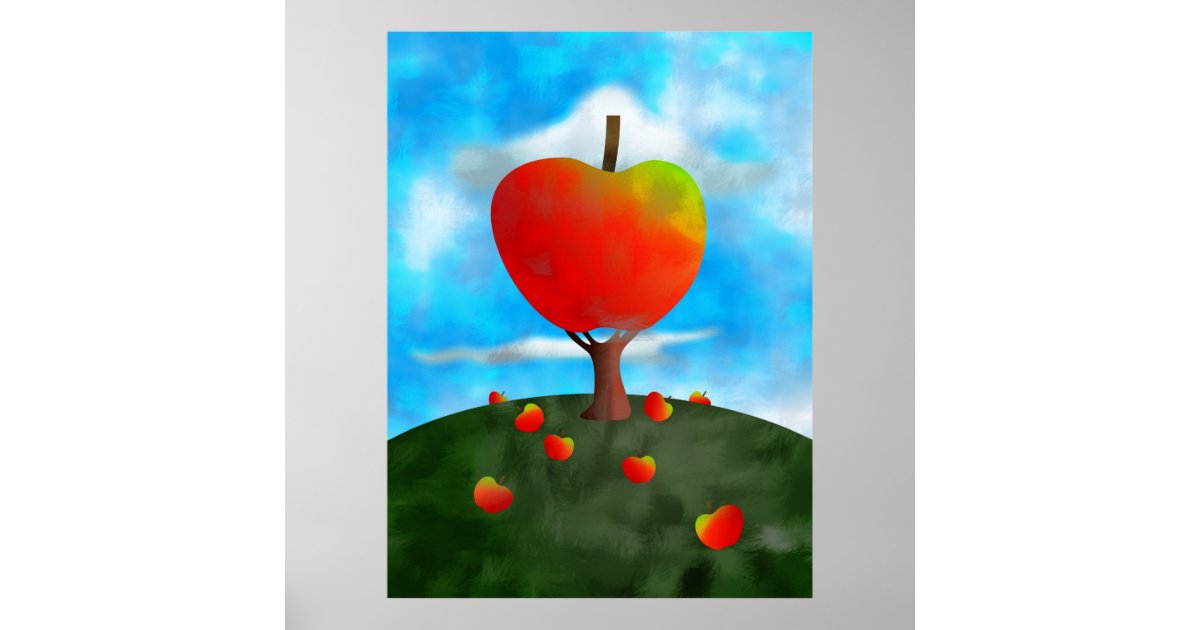 Apple Tree Poster | Zazzle