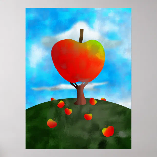 Apple Tree Poster | Zazzle