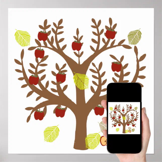 Apple Tree Poster | Zazzle